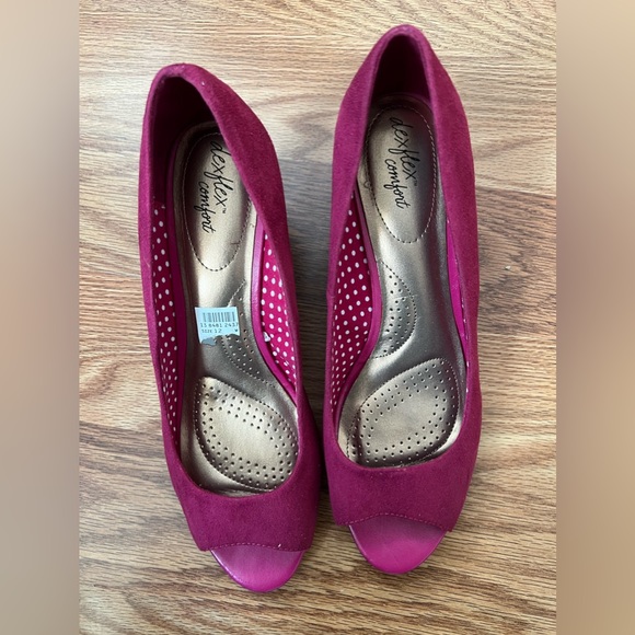 dexflex comfort | Shoes | Dex Flex Comfort Hot Pink Wedge Sandals Nwt ...